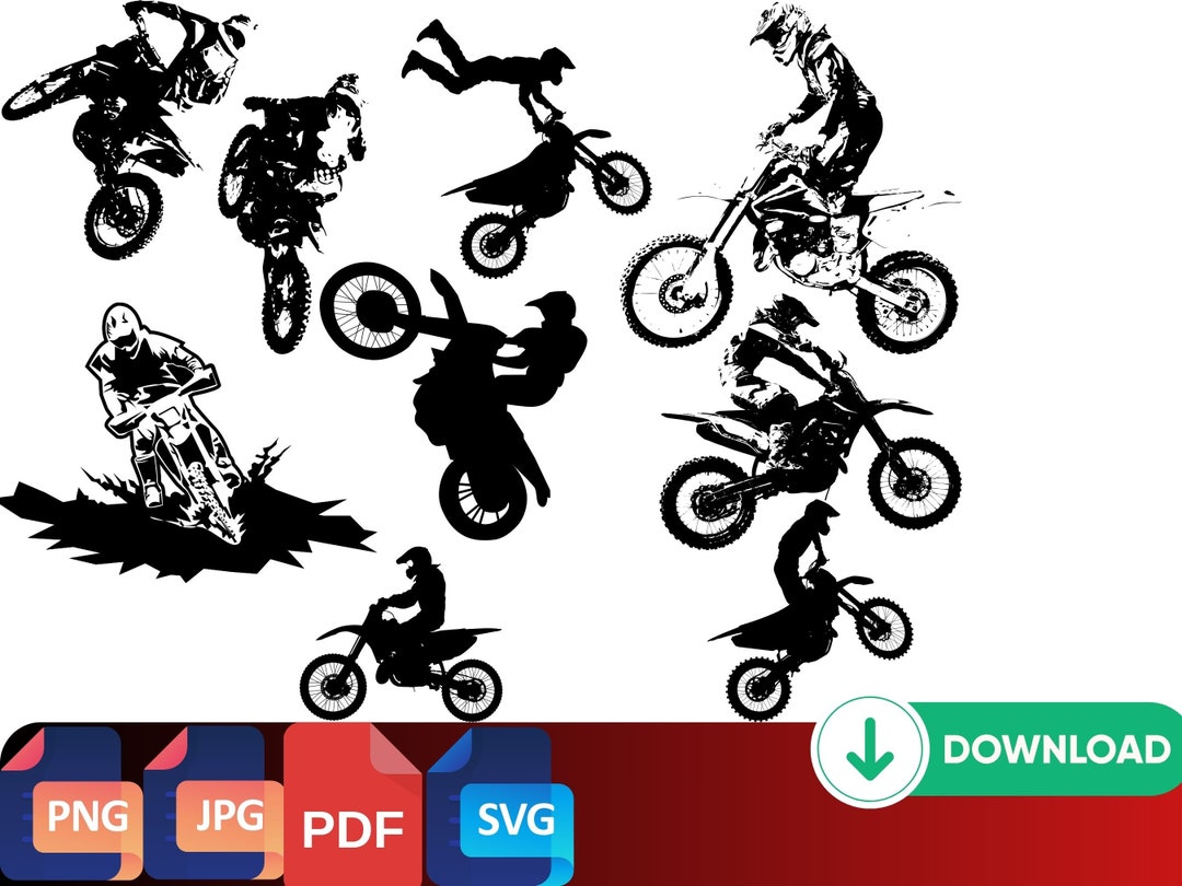Motocross Svg Bundle, Motocross Png Bundle, Motocross Svg Files, Cricut ...