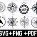 Compass Collection Set , Compass SVG, Nautical Compass SVG, Compass ...