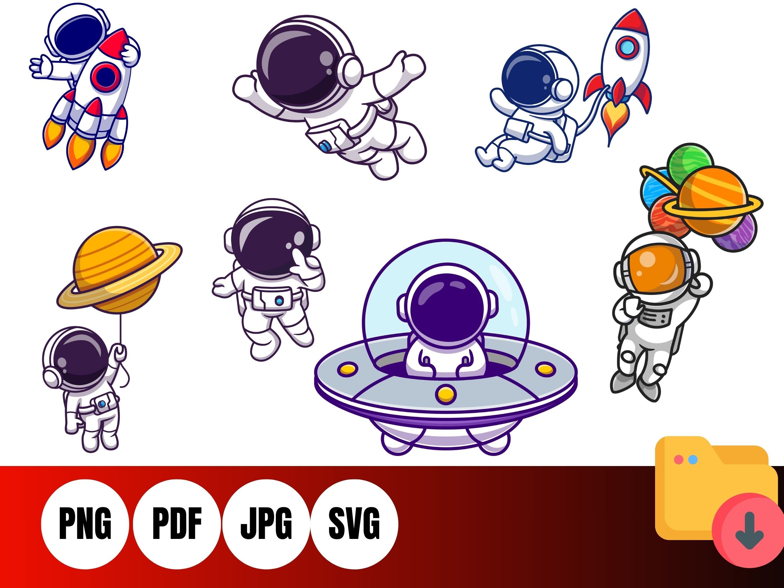 Astronaut Svg Png Bundle, Astronaut Clipart, Astronaut Kid Svg ...