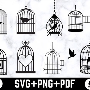 Bird Cage Svg, Bird Cage, Cut Svg File, Birdcage Flowers Svg , Floral ...