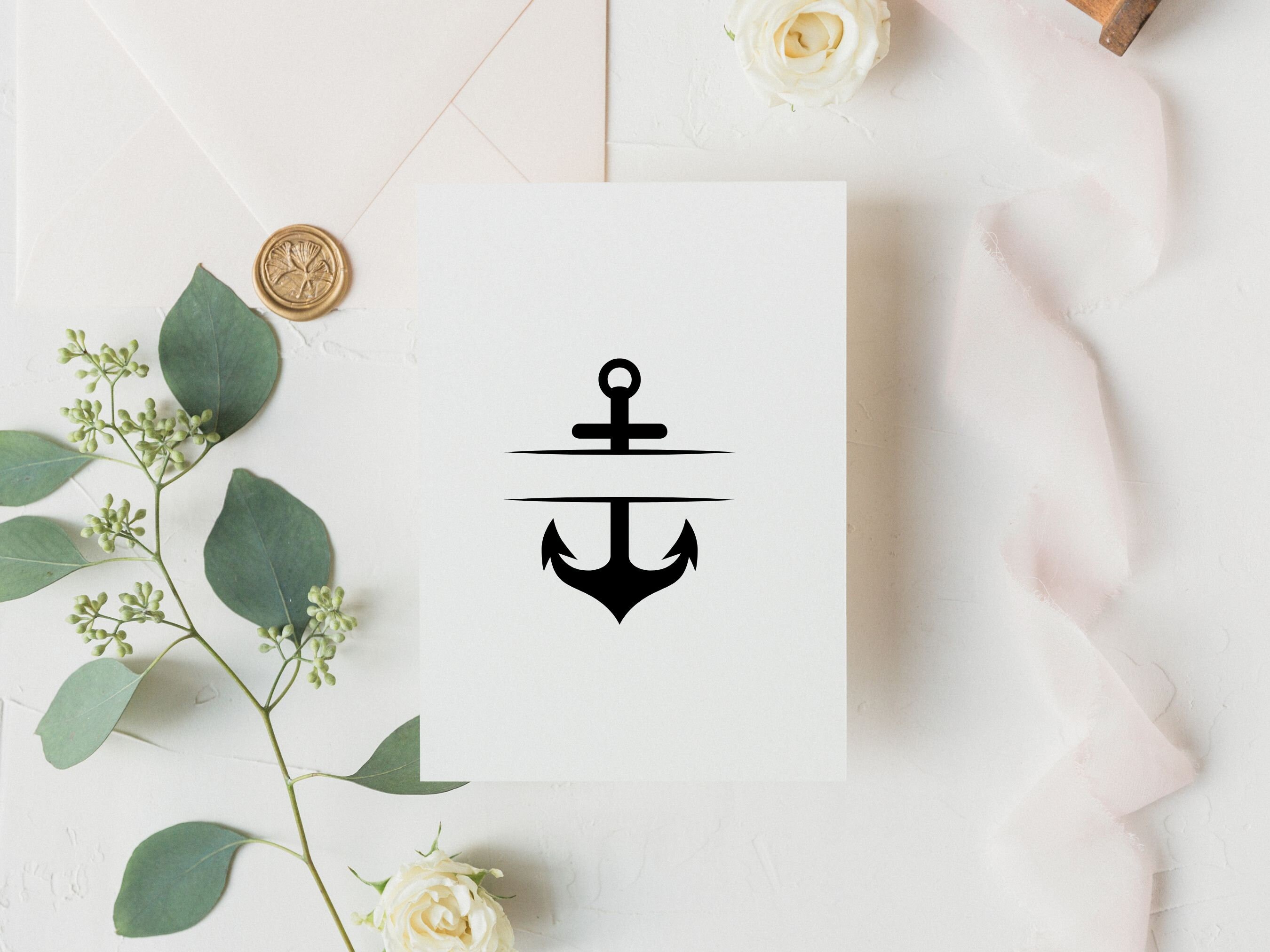 Anchor SVG, Anchor Clipart, Anchor Cut Files, Anchor Split Name, Split ...