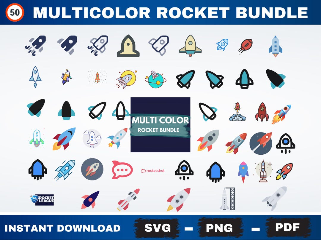 Astronaut and Rocket Clipart Bundle Kid Astronaut SVG Space Shuttle ...