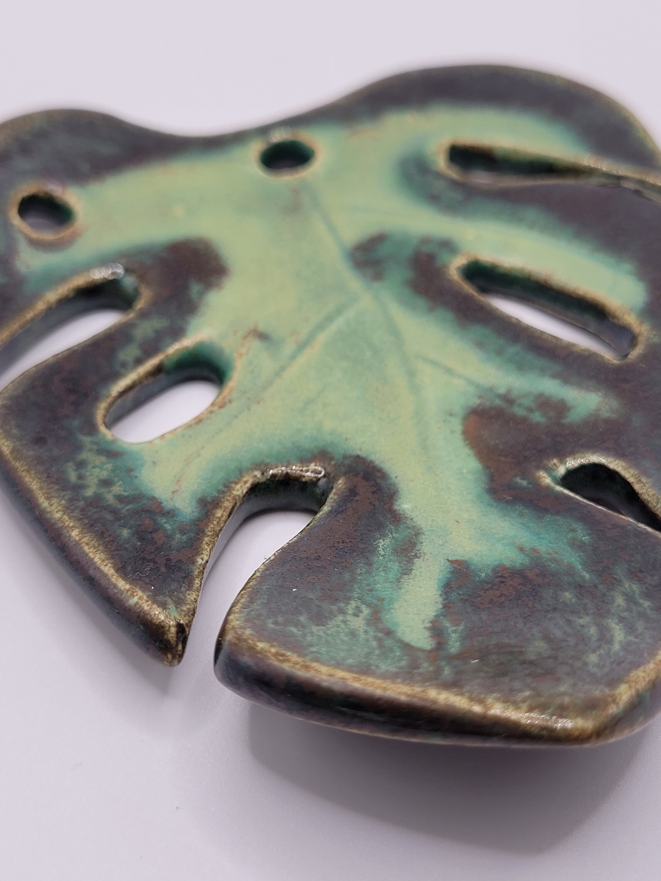 Monstera Leaf Ceramic Dish or Wall Hanging - Etsy