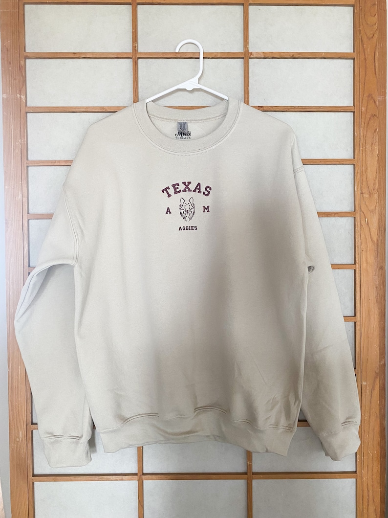 Embroidered Texas Sweatshirt, Texas Aggies, Aggies Sweatshirt - Etsy