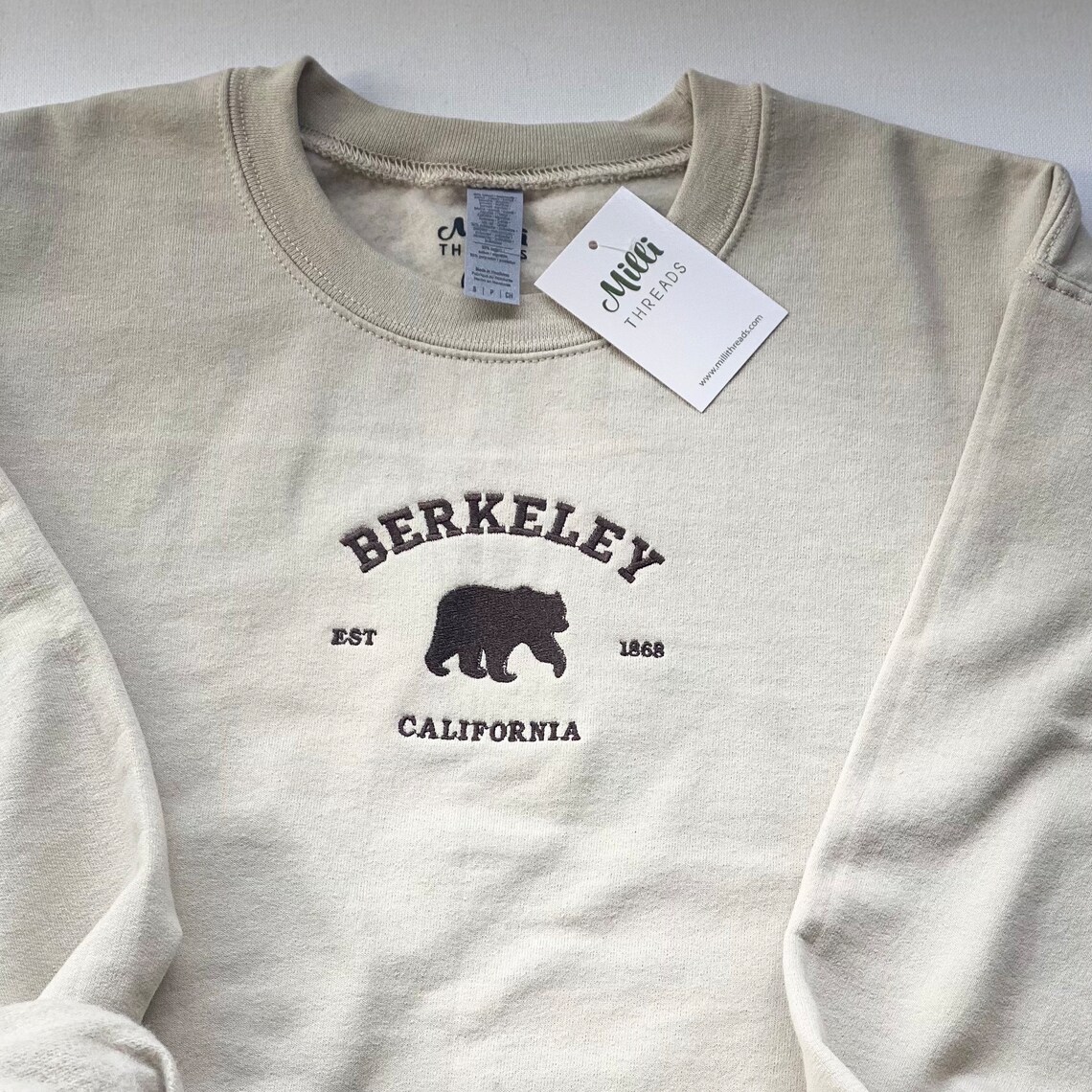 Embroidered Berkeley California Sweatshirt. - Etsy