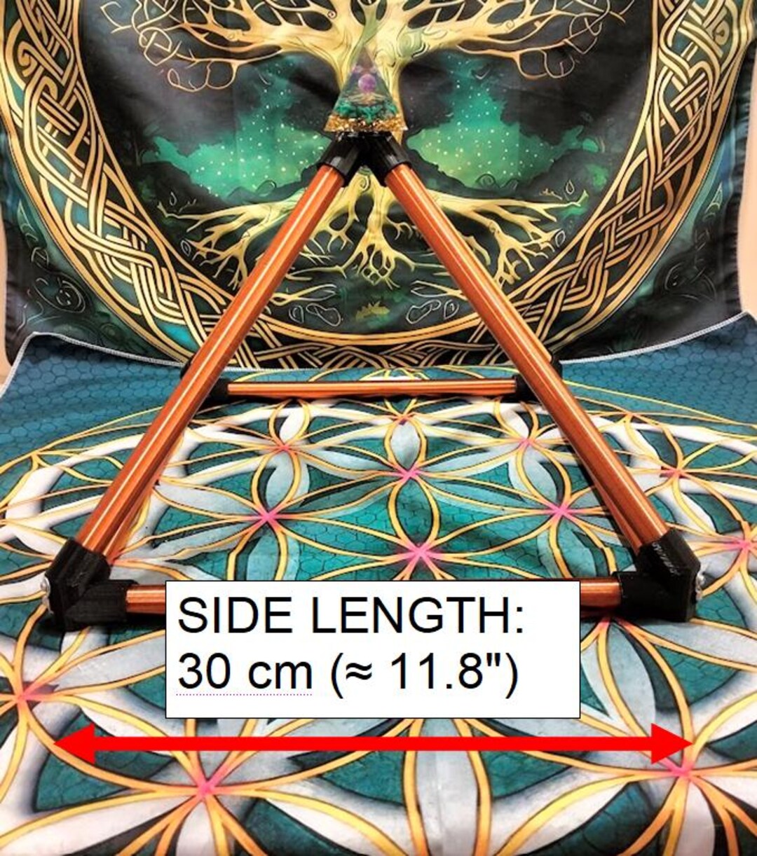 Copper Coil Pyramid Densified Sacred Geometry Decor – Meditation ...