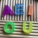 Resin Letter Vowels ADD ON Set of 5 A E I O U Letter Manipulatives ...