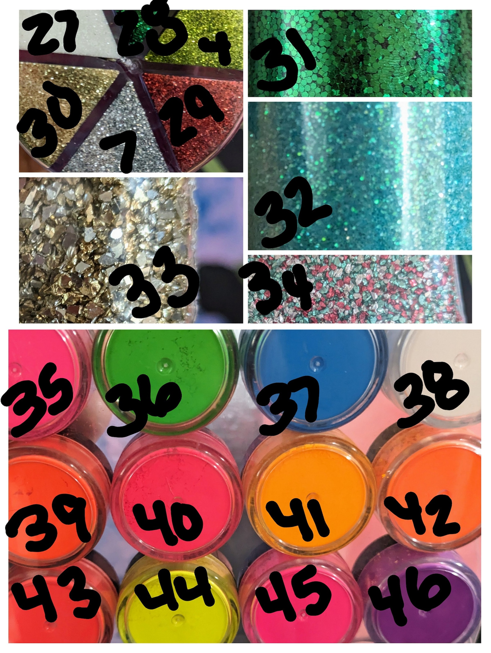 Epoxy Resin Numbers Set 1 2 3 4 5 6 7 8 9 10 Math Manipulatives ...