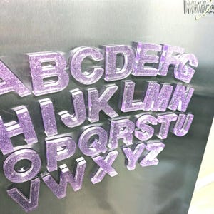 Resin Letter Set of 26 A to Z Letter Manipulatives Learning Sensory Bin ...