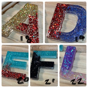 Resin Letter Set of 30 A to Z Letter Manipulatives Learning - Etsy