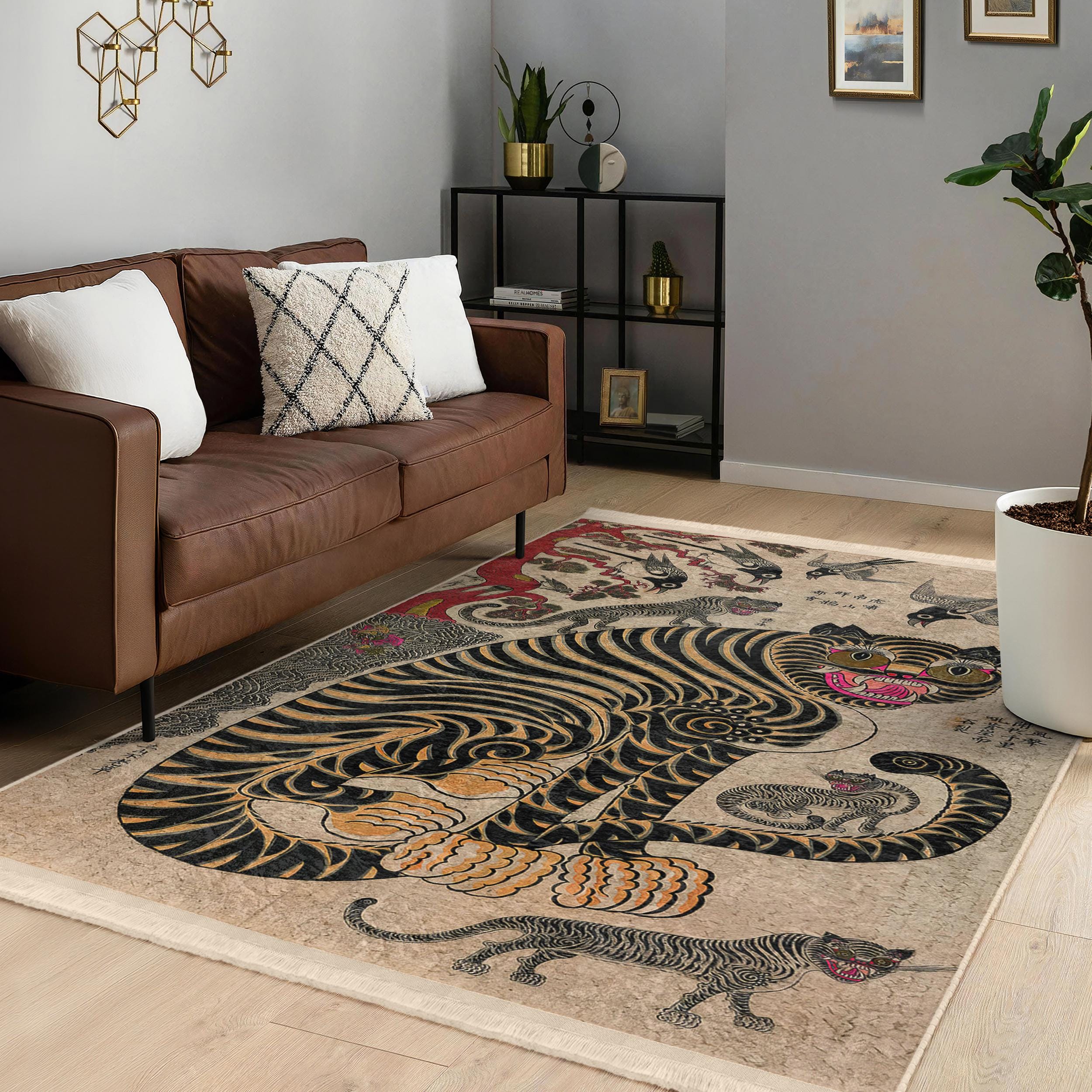 Bengal Tiger Rug|tiger Carpet|animal Pattern Rug|living Room Carpets ...