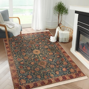 Victorian Rug|william Morris Rugs|washable Rectangle Carpet ...