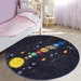 Magical Planets Kid's Rug|planets Digital Print Carpet|planet Pattern ...