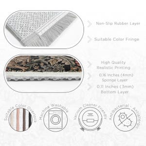 William Morris Peacock Rug|rabbit Wolf Peacock Rugs|washable Rectangle ...