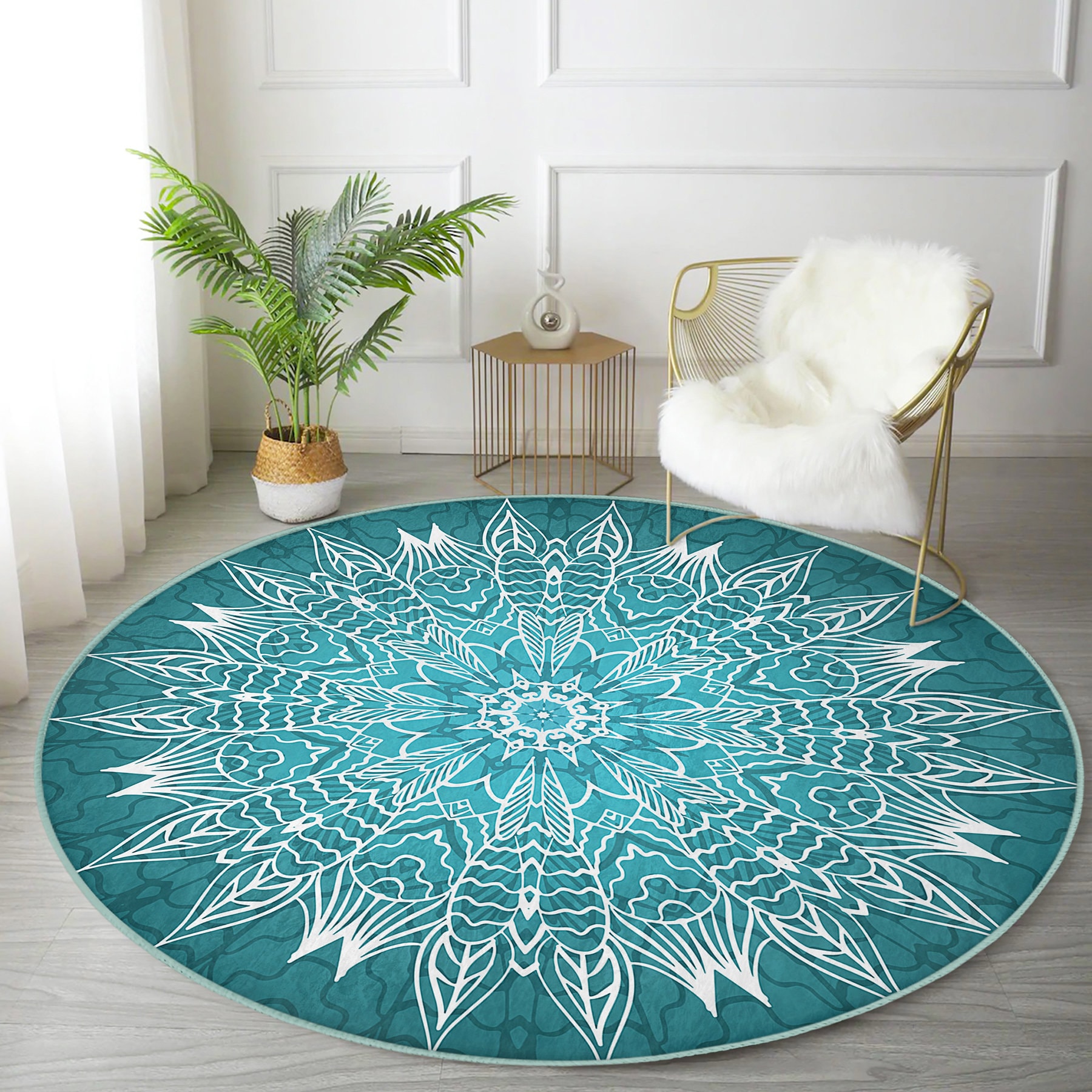 Bestselling Pilates Mat|mandala Pattern Meditation Mat|green Area Rugs ...