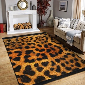 Leopard Print Rug|cheetah Print Rug|animal Pattern Area Carpet|western ...