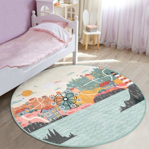 Colorful Kid's Rug|fun Carpets|İnteresting Play Mat|non-slip Children's ...