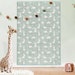 Bunny in the Forest Green Baby Room Rug|bestselling Kids Room Rugs ...
