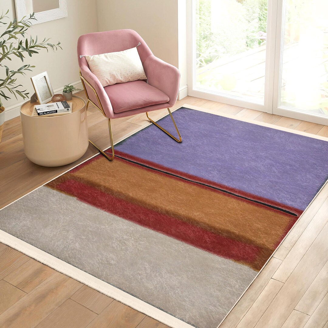 Modern Saloon Rugs|best Living Room Rugs|red and Orange Abstract Rug ...