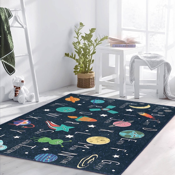 Space Activity Rug - Etsy