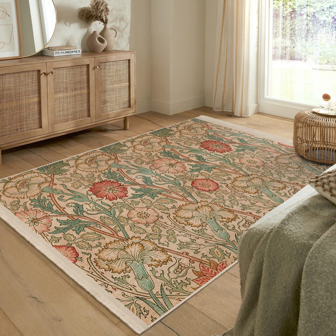 Sweet Briar Rug|bohemian Rugs|washable Rectangle Carpet|housewarming ...