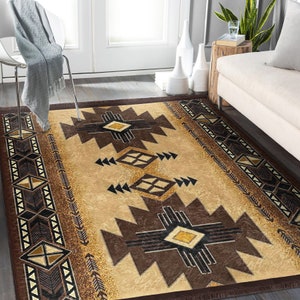 Southwestern Area Rug|aztec Print Living Room Rugs|authentic Rectangle ...