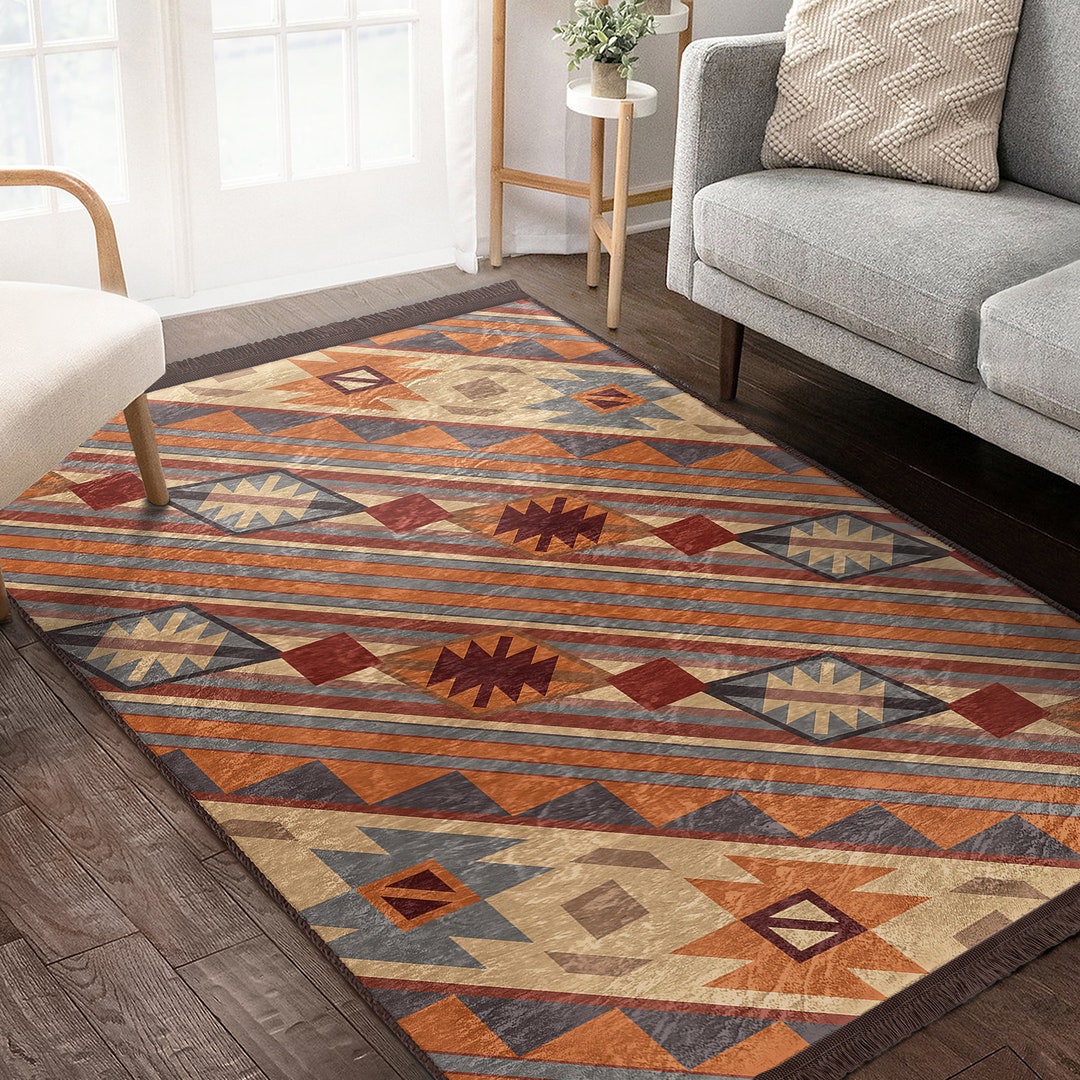 Bogolan African Print Carpetsouthwestern Rugrectangle Multicolor Area ...