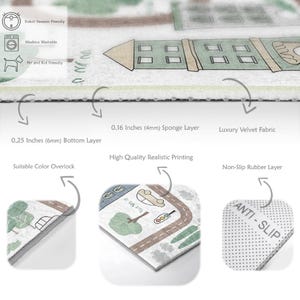 Nursery Road Play Mat|playroom Rug|rectangle Traffic Play Mat|soft Road ...