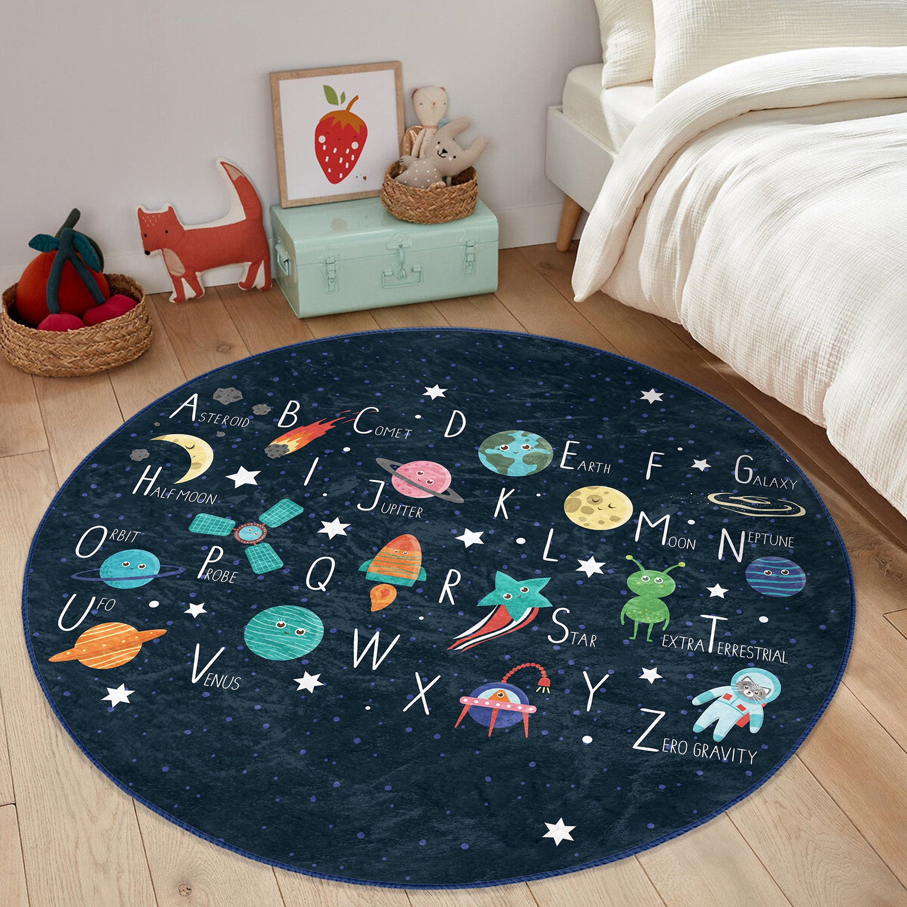 ABC Rug|alphabet Learning|educational Kid's Carpet|anti Slip Children's ...