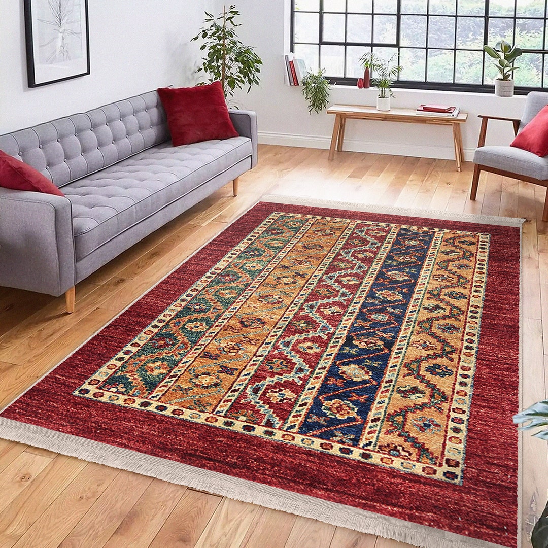 Turkish Red Carpet|rugs for Saloon|classic Fringed Carpet|machine ...