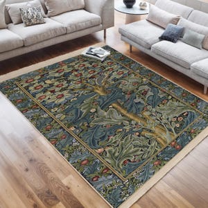 Tree of Life Rug|william Morris Rugs|washable Rectangle Carpet ...