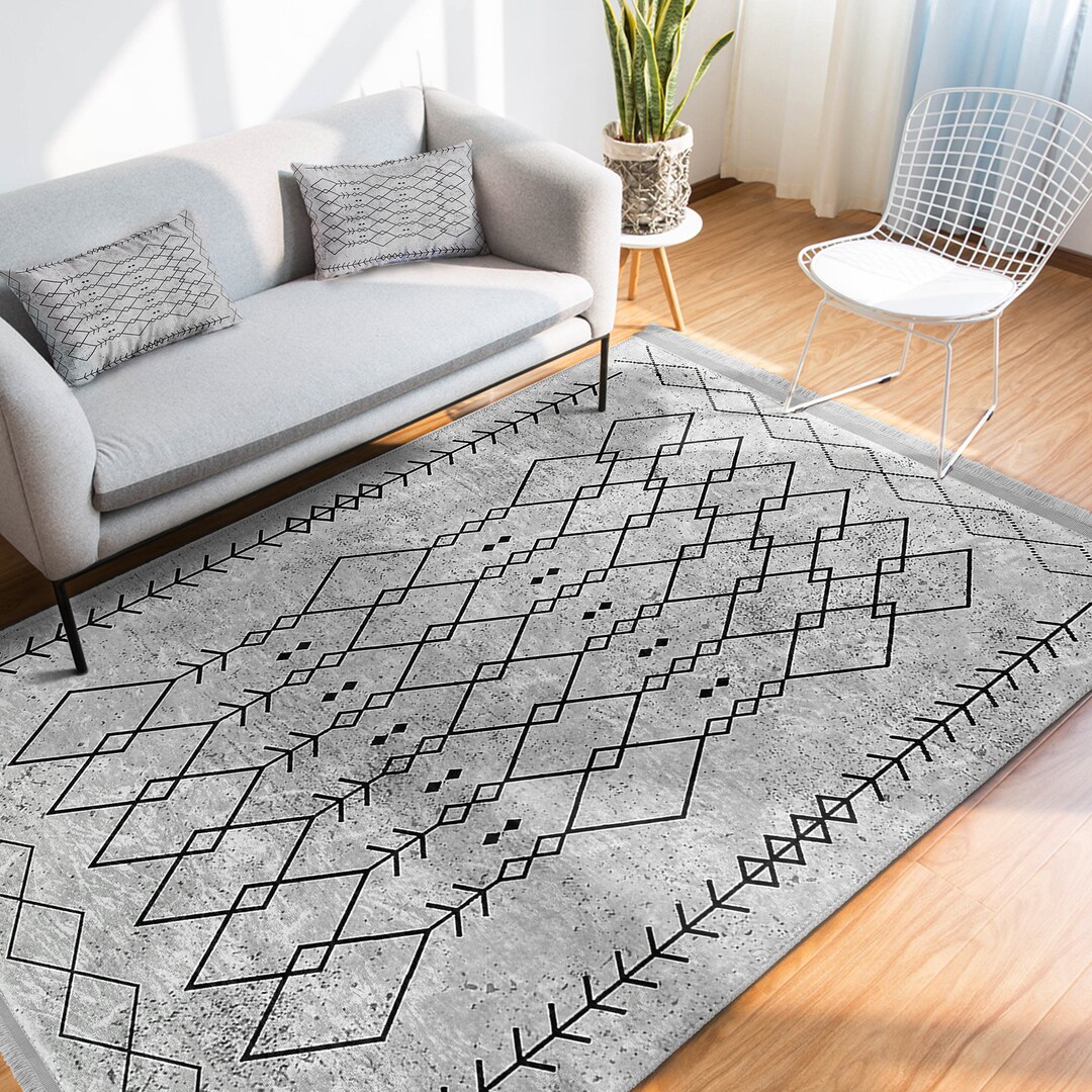 Scandinavian Area Rugnordic Style Living Room Rugboho Rugsethnic ...