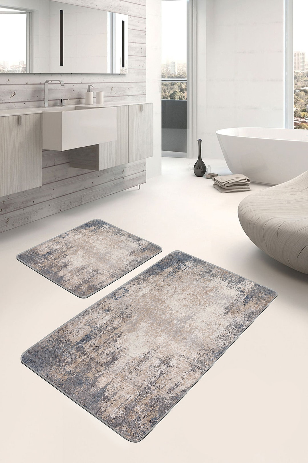 Anti-slip Absorbent Bath Mat|quick-drying Bathroom Mat|tumbled Kitchen ...