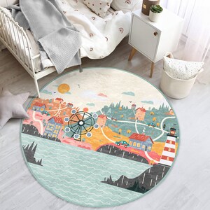 Colorful Kid's Rug|fun Carpets|İnteresting Play Mat|non-slip Children's ...