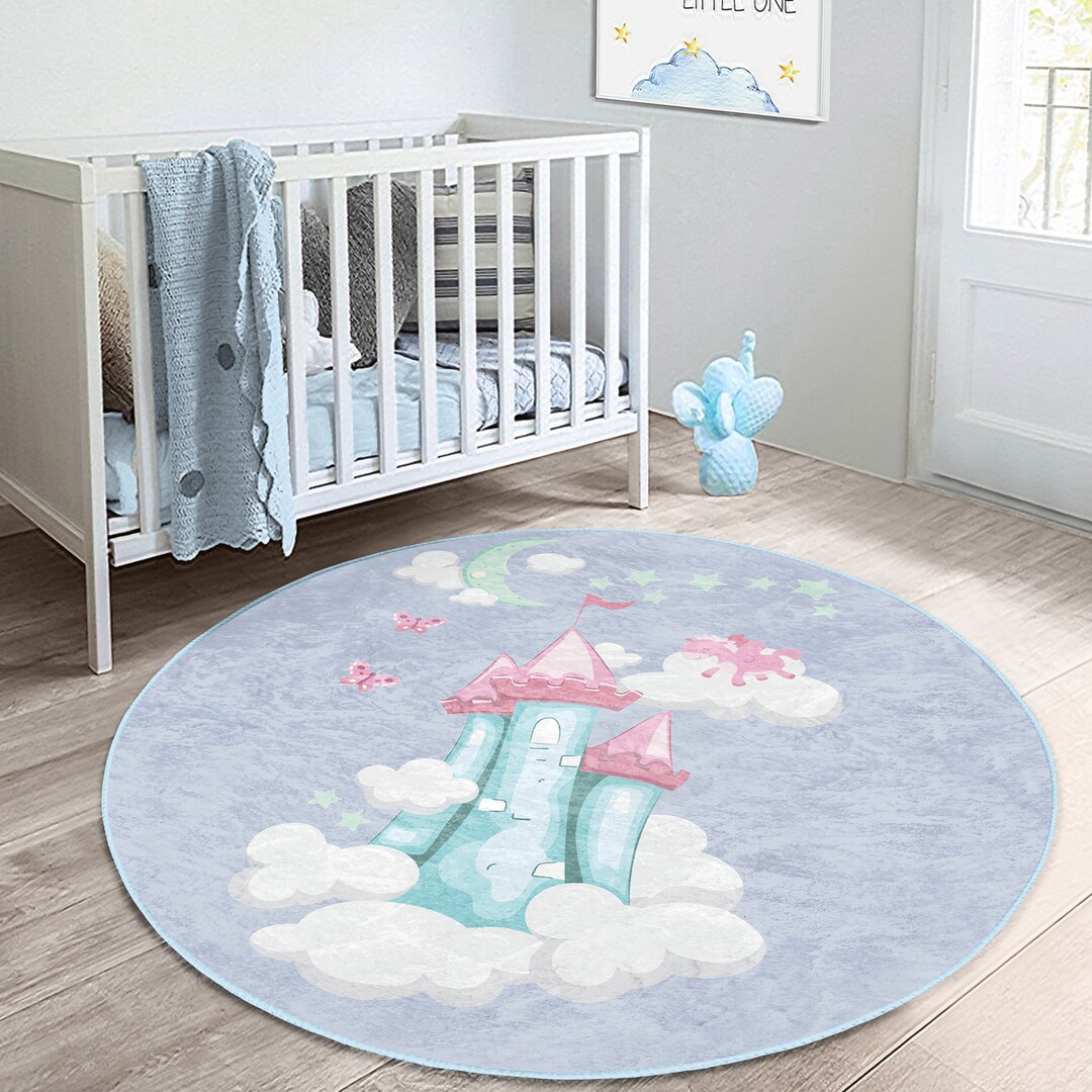 Cute Castle Rug|kid's Gift|girls Room Decor|anti Slip Mat for Children ...