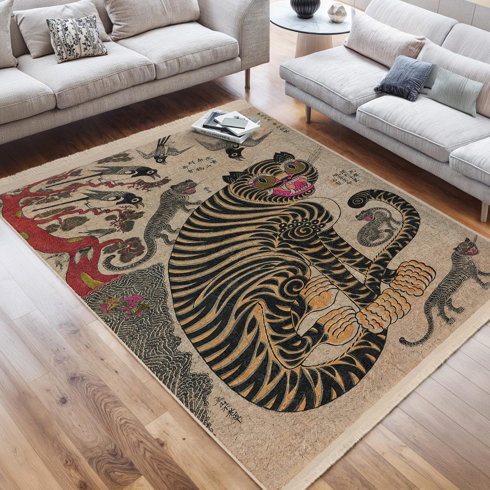 Bengal Tiger Rug|tiger Carpet|animal Pattern Rug|living Room Carpets ...
