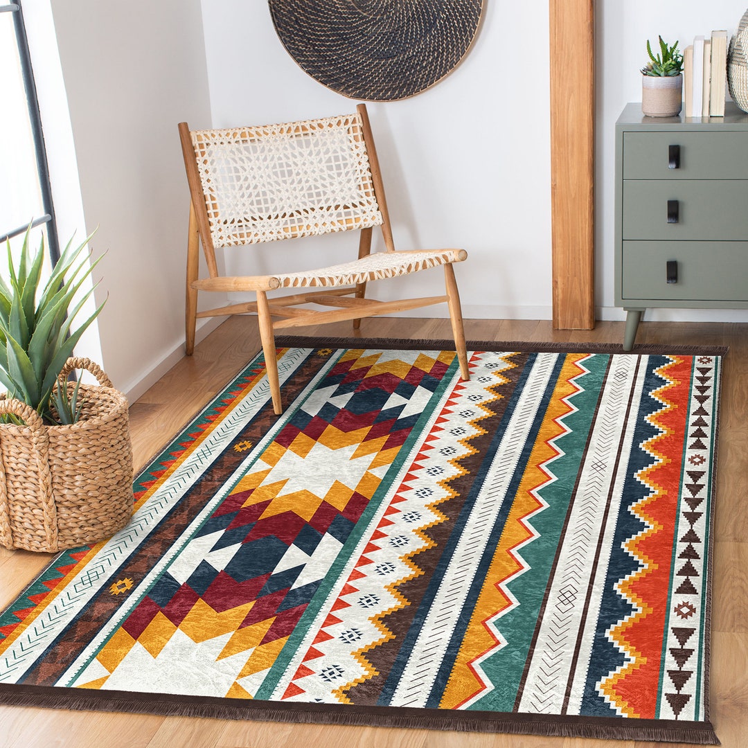 Bogolan African Print Carpet|aztec Patterned Living Room Rug|rectangle ...