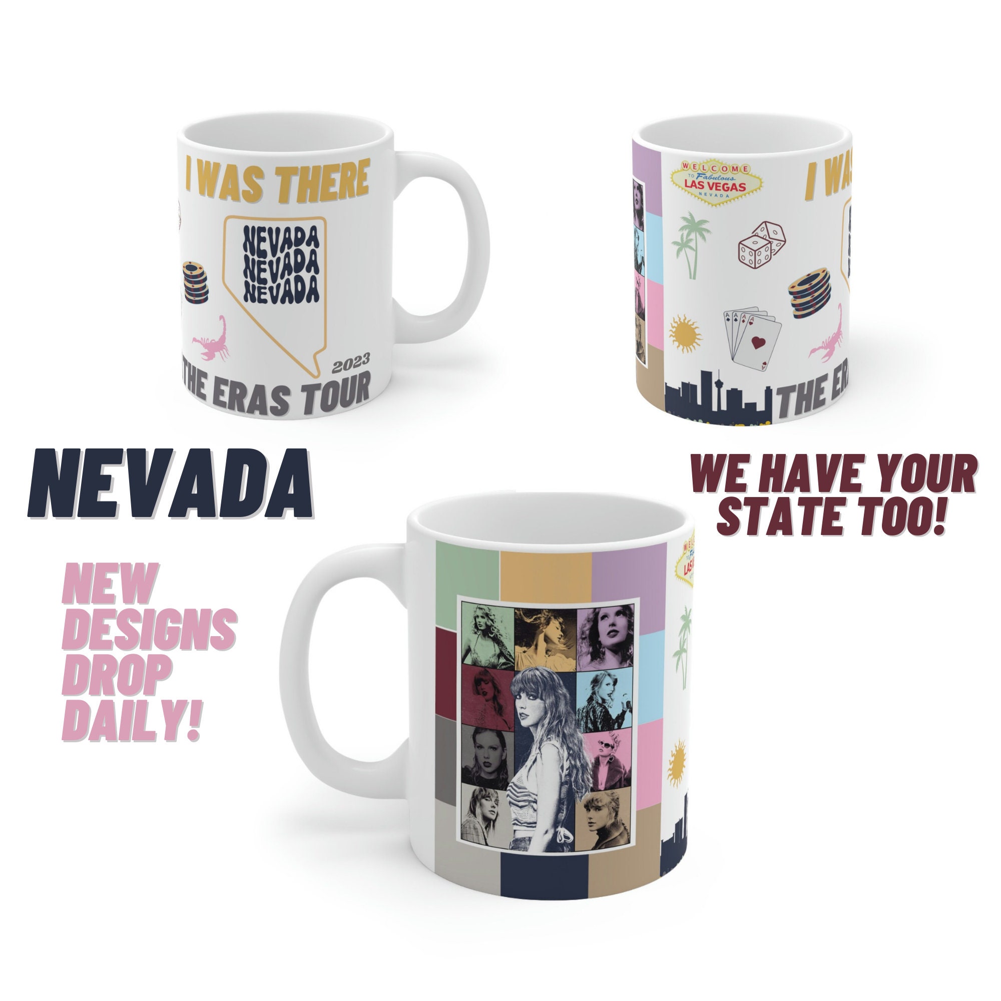 Taylor Swift Mug the Eras Tour 2023 I Was There Nevada Allegiant ...