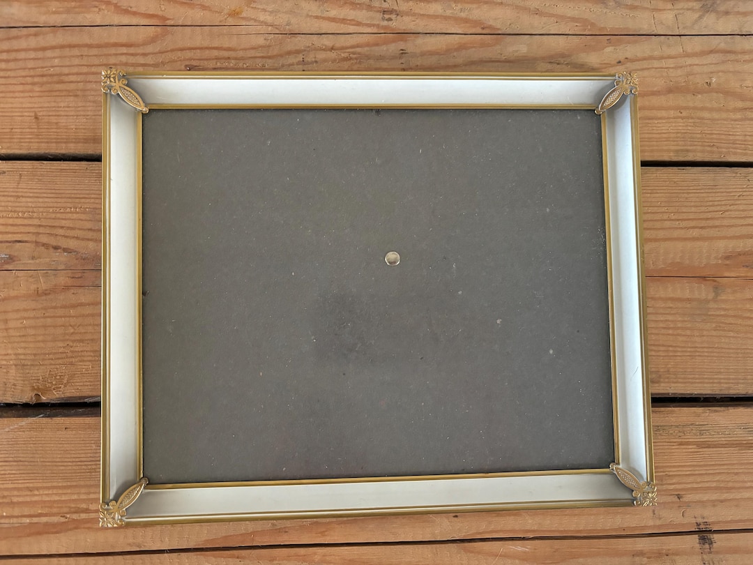 Vintage Scandinavian Antique Golden Frame Picture Glass Frame Wall ...