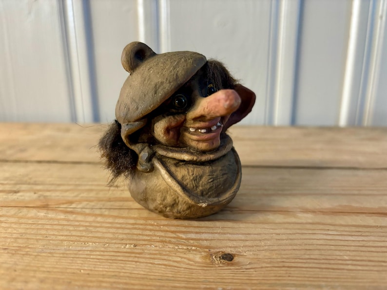 Vintage Ny Form Troll # 054 Troll in Black Pot Norwegian Troll ...
