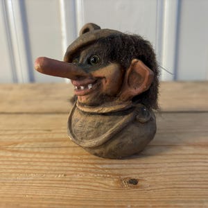 Vintage Ny Form Troll # 054 Troll in Black Pot Norwegian Troll ...