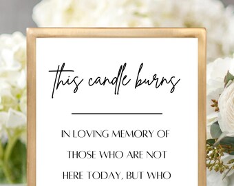 Wedding Memorial Display, Wedding Memorial Table, Remembrance Table ...