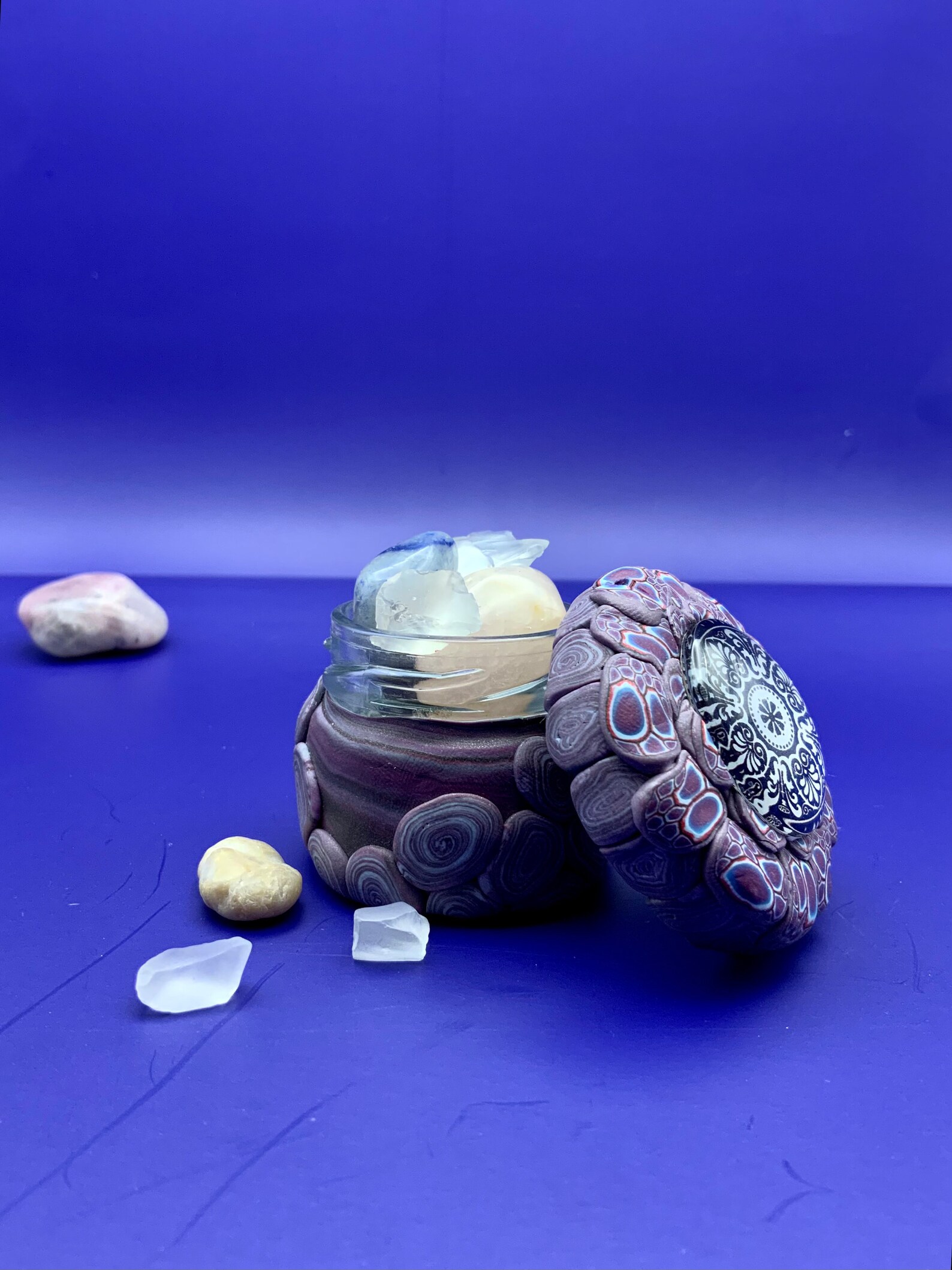 JADE Fimo Art Mini Glass Jar Edition - Etsy