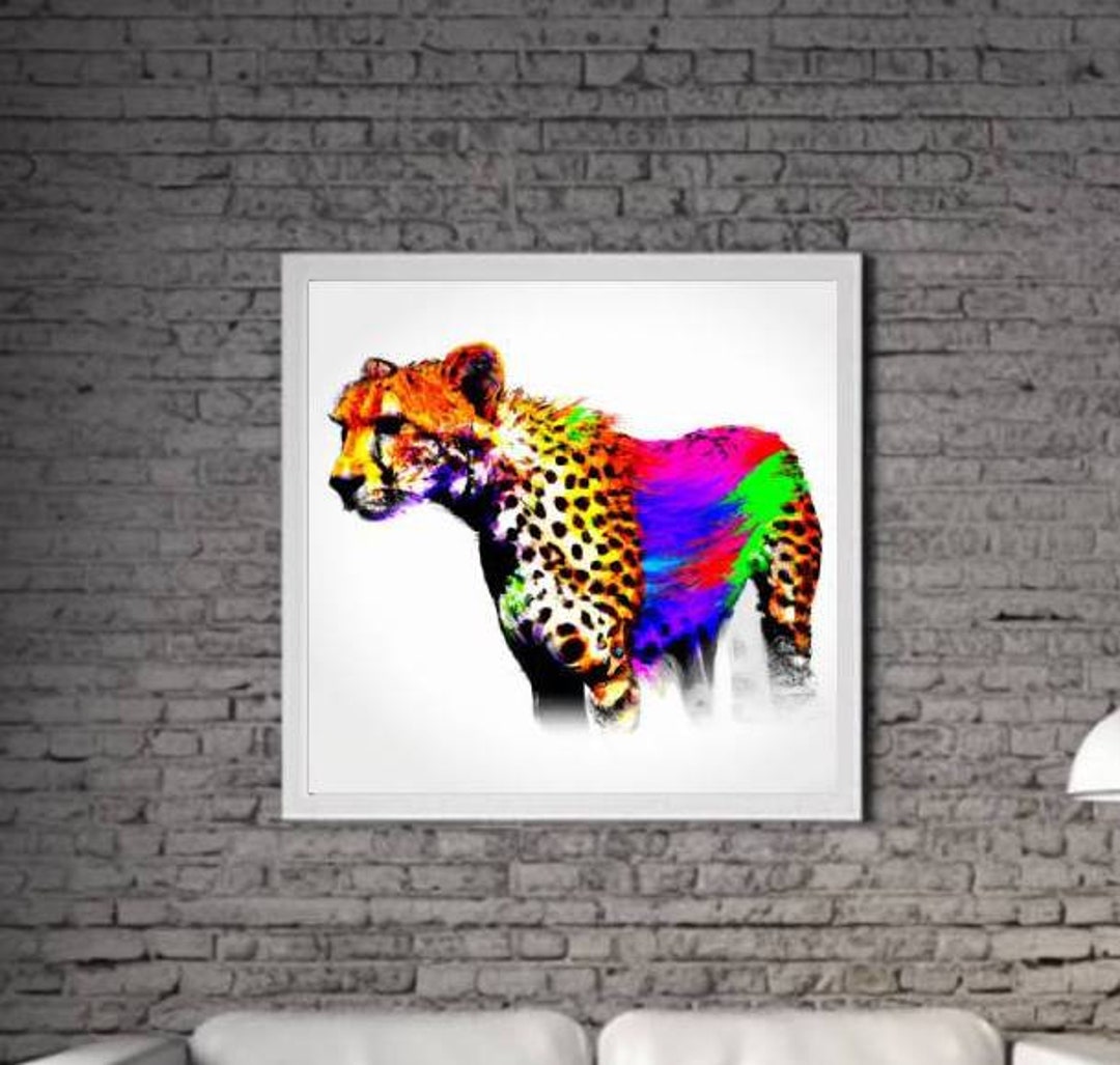 Modern Cheetah PRINTABLE ART Cheetah Print Download Cheetah Poster Wild ...