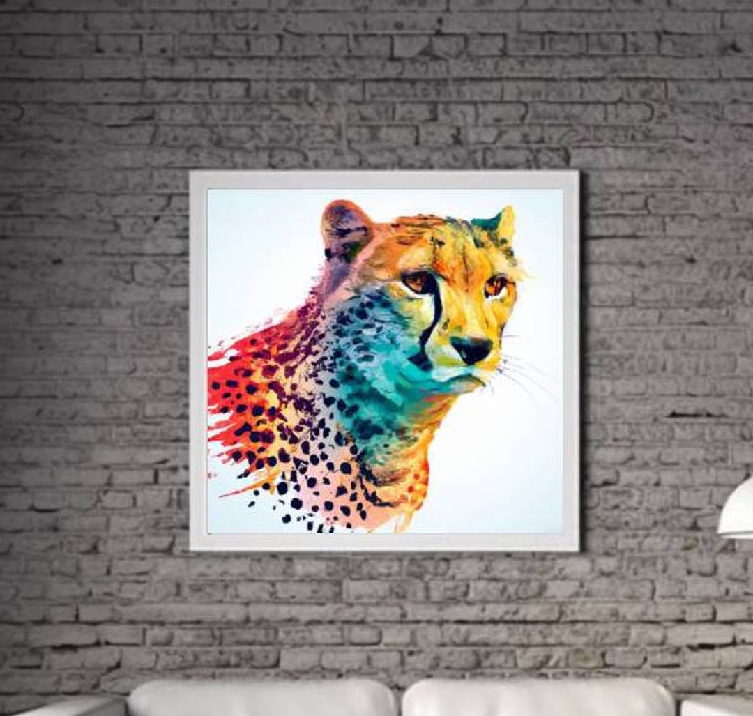 Modern Cheetah PRINTABLE ART Cheetah Print Download Cheetah Poster Wild ...