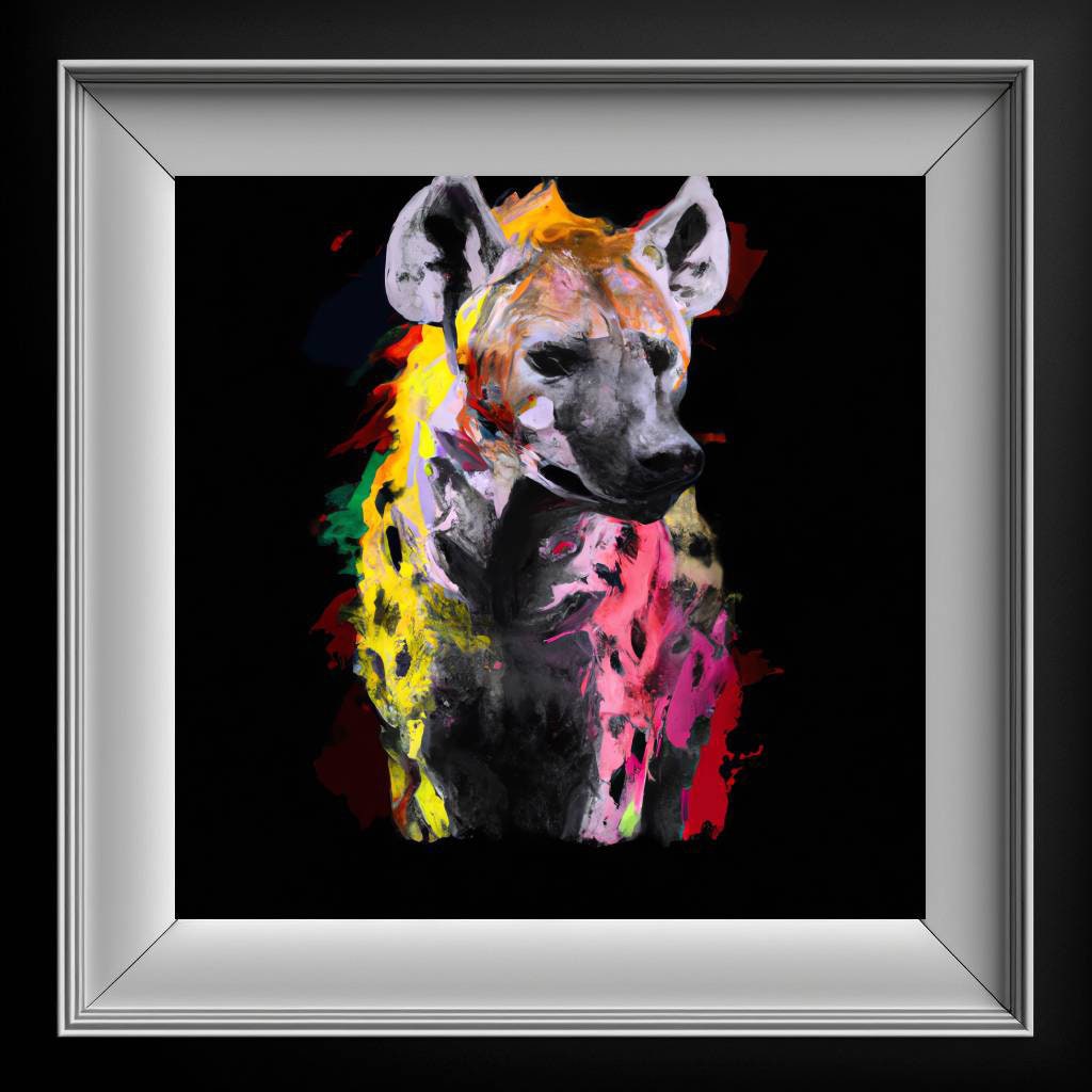 Modern Hyena PRINTABLE ART Hyena Print Download Hyena Poster Animal ...
