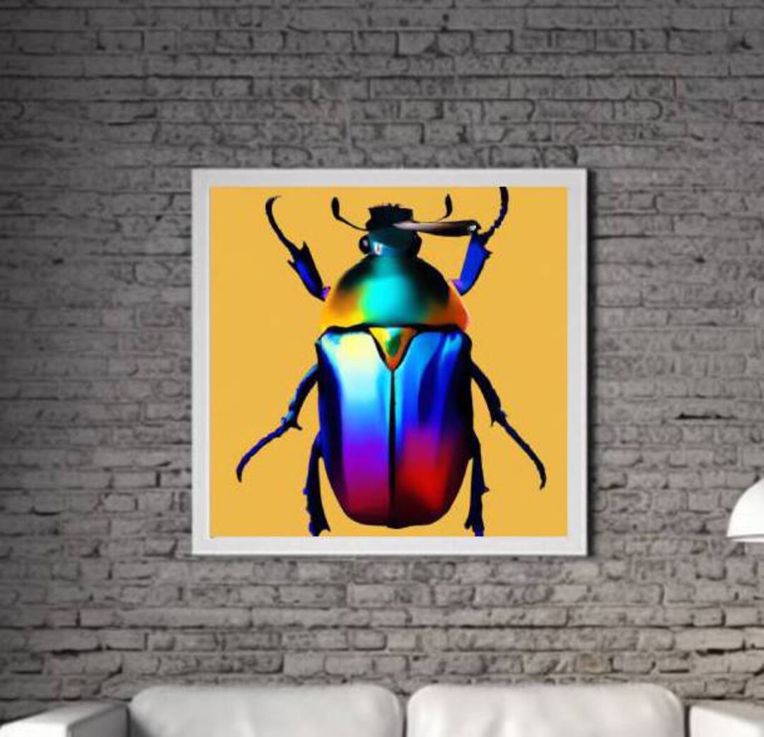 Modern Beetle PRINTABLE ART Beetle Print Download Beetle Poster Insect ...