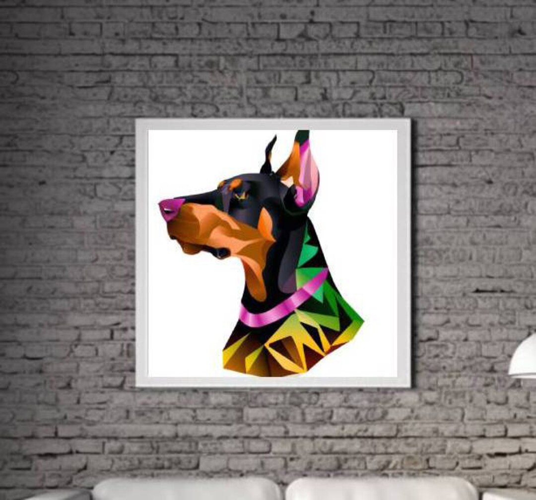 Modern Doberman PRINTABLE ART Doberman Print Download Doberman Poster ...