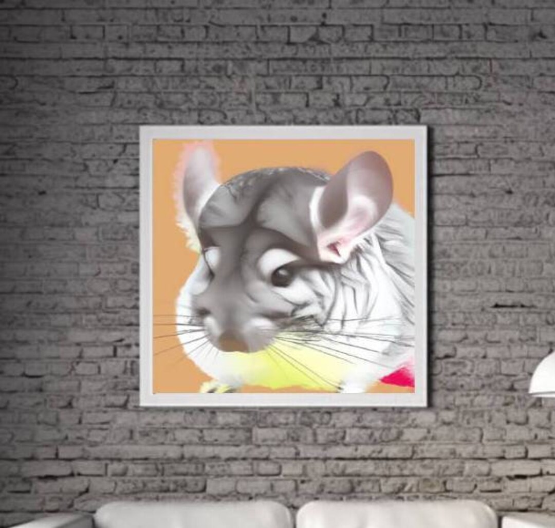 Modern Chinchilla PRINTABLE ART Chinchilla Print Download Chinchilla ...