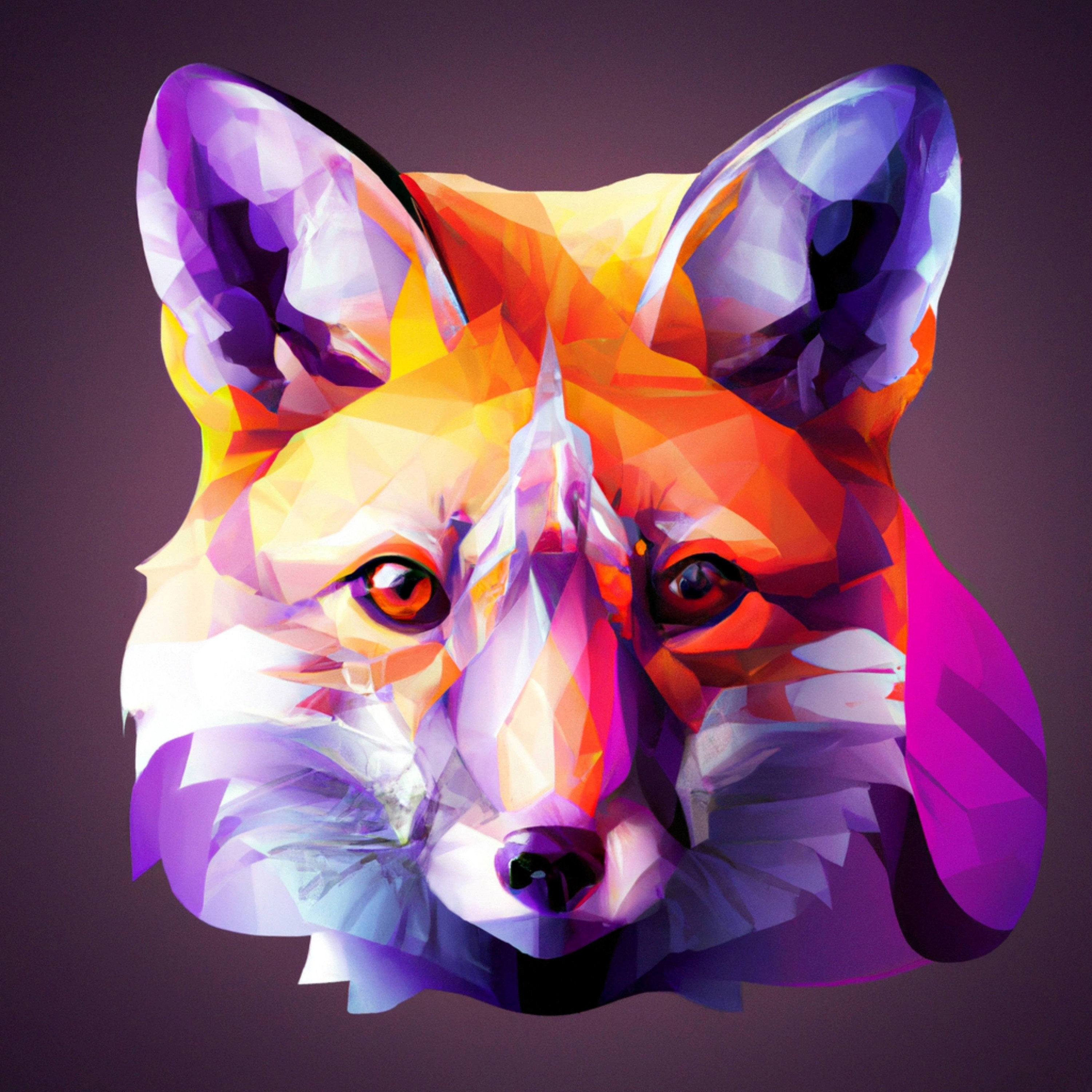 Modern Fox PRINTABLE ART Fox Print Download Fox Poster Wild Life Gift ...